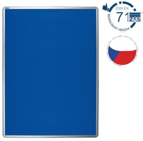 Textilní nástěnka EkoTAB 75 x 100 cm - modrá