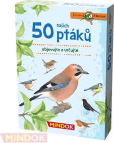 MINDOK HRA kvízová Expedice Příroda: 50 našich ptáků naučná mn275