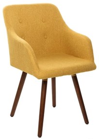 Designová židle Sweden Master hořčicově žlutá