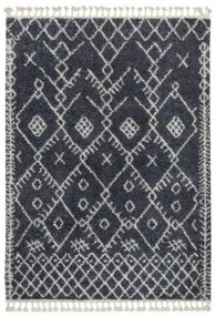 Kusový koberec Shaggy Akira šedý 160x220cm