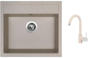 Set Sinks SOLO 560 Avena + baterie Sinks MIX 35 Avena