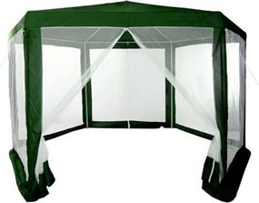 Skládací zahradní párty stan s moskytiérou NEILKE 2x2 m zelený