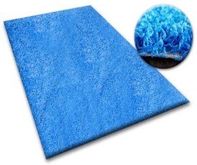 Koberec kusový SHAGGY 5cm modrý Rozměr: 100x200 cm