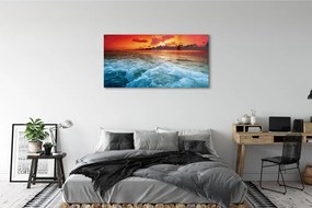 akrylový obraz Sea strom západ 125x50 cm