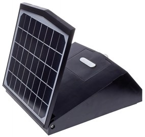 Exteriérové ​​solární nástěnné LED svítidlo Solar, 1x LED 15w, černá, pohybový senzor, ovladač