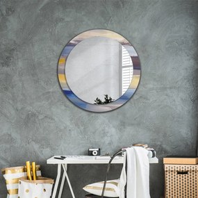 Kulaté dekorativní zrcadlo Abstraktní obrázek fi 80 cm
