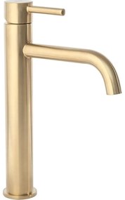 REA-B4526 - Umyvadlová baterie LUNGO 28 cm broušená zlatá REA-B4526