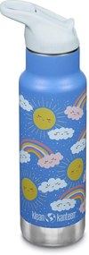 Dětská nerezová termolahev Klean Kanteen Insulated Kid Classic Narrow 12oz - Rainbows