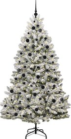 Umělý vánoční stromeček 210 cm 300 LED Teplá bílá PVC a ocel 3395758