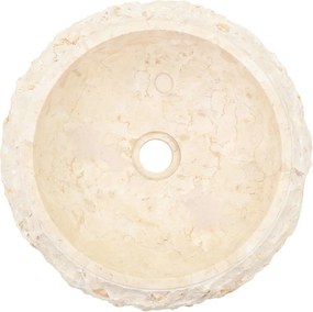 Umyvadlo 40 x 12 cm mramor krémové 142777