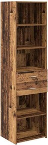 Vysoký bufet Staré dřevo 50 x 42,5 x 185 cm Kompozitní dřevo 3402641