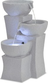 vidaXL Interiérová fontána s LED osvětlením, polyresin [244290]