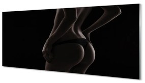 akrylový obraz ženské tělo 120x60 cm