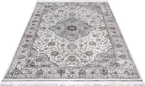 DOPREDAJ: 95x140 cm Kusový koberec Ghazni 105040 Grey Cream, 140x95, šedá, chodba / predsieň, ELLE Decoration