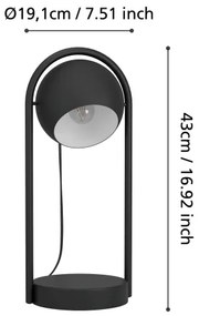 Eglo 900314 - Stolní lampa MURNIA 1xE14/40W/230V