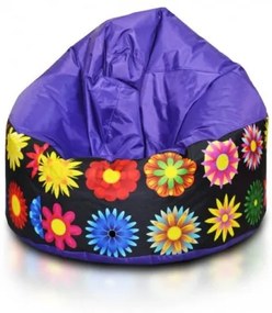 Sedací vak ECOPUF - VIPER MODERN polyester 2 E7 - Fialová