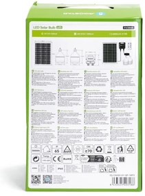 Aigostar - LED Solární lustr se senzorem 2xLED/35W/12V 6000 mAh 6500K pr. 10 cm