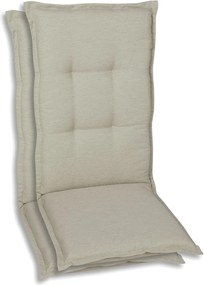 Go-De Textil Sada zahradních podsedáků Uni (vysoká opěrka, 2 kusy, béžová)