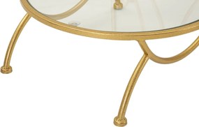 Designový odkládací stolek Haunani 40 cm zlatý