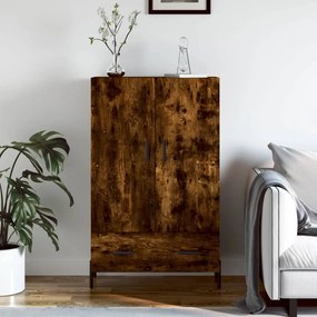Skříň highboard kouřový dub 69,5 x 31 x 115 cm kompozitní dřevo