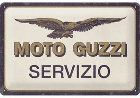 Postershop Plechová cedule: Moto Guzzi Servizio - 30x20 cm