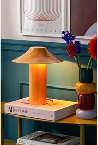 Oranžová kovová stolní lampa (výška 32 cm) Catania Trapeze – Leitmotiv