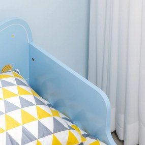 Dětská postel ZONEKIZ pro děti ve věku 3-6 let 143x74x59 cm Dřevěná postel s bezpečnostními zábranami Max zatížení 80 kg Moderní nábytek do ložnice M…
