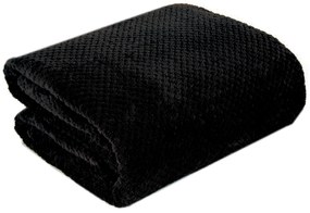 Textylia Deka / přehoz z mikrovlákna Ricky 160x200cm různé barvy Barva: černá