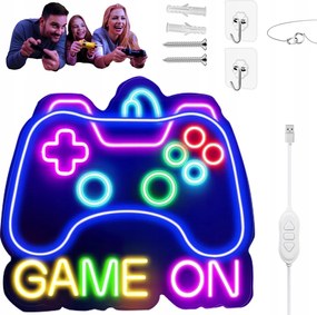 Lampička Gamepad Multicolor Na Plexi Stmívač Usb Dekorace dárek Neon
