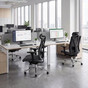 Ergonomická kancelářská židle tmavě šedá VECTOR
