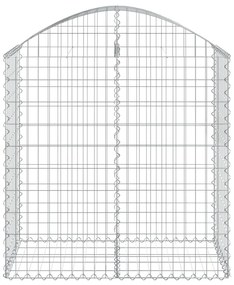 Klenutý gabionový koš 100 x 50 x 100/120 cm pozinkované železo