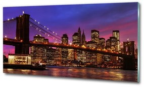 Wallmuralia Foto obraz sklo tvrzené Manhattan západ 100x50