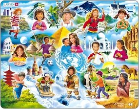 LARSEN Puzzle Děti ve světě / 15 dílků