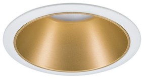 Paulmann 93405 LED Cole, bodovka v bílo-zlaté úpravě, 1x6,5W LED 2700K tříkrokové stmívání, prům. 8,8cm, IP44