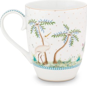 Pip Studio Jolie dots gold, sada 2 hrnků 350ml, dárkové balení, bílé