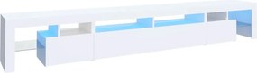 TV skříňka s LED osvětlením bílá 260x36,5x40 cm 3152778