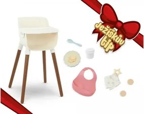 LullaBaby Židlička jídelní pro panenky s doplňky / od 2 let