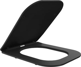 Mexen - WC sedátko SLIM DUROPLAST na wc mísu TEO černé (0801), soft-close, 39060185