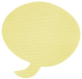 Vylen Nástěnka samolepicí - bublina malá Žlutá, Tvar bubliny: Kulatá 348x319mm