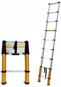 Hliníkový teleskopický žebřík 9 stupňů 150 kg