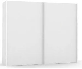 Široká šatní skřín REA Houston up 3 - bílá, střední výplň dveří 12257 - grapphite