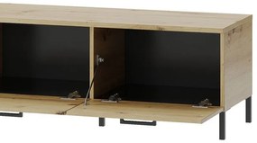 Laki 25 televizní stolek, dub artisan/černý mat