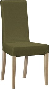 Potah na židli IKEA  Harry, krátký barva zelená látka pletený vzor