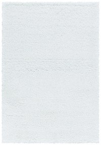 Ayyildiz, Kusový koberec Fluffy Shaggy 3500 white, 80x250, bílá, ložnice