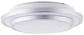 Brilliant HK18381S21 Stropní LED svítidlo LUCIANO stříbrné, průměr 28cm
