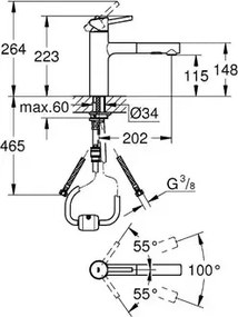 Grohe Concetto - Dřezová baterie s výsuvnou sprškou chrom