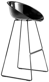 OnaDnes -20% Pedrali Černá plastová barová židle Gliss 906 75 cm