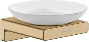Hansgrohe AddStoris - Mýdlenka s držákem matné sklo/kartáčovaný bronz