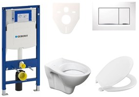 Cenově zvýhodněný závěsný WC set Geberit do lehkých stěn / předstěnová montáž+ WC S-Line S-line Pro 111.300.00.5NR5