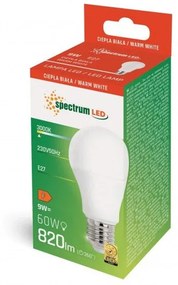 Spectrum LED LED žárovka studená E27 230V 9W WOJ+14610